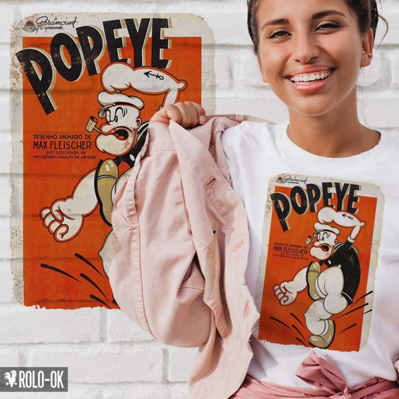 Popeye Camiseta Mujer Rolo-ok - Rolo-OK
