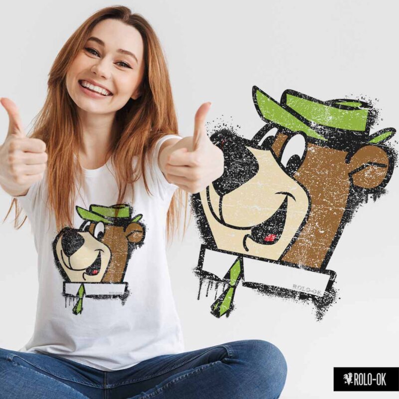 Oso Yogui Camiseta Mujer Rolo-ok - Rolo-OK